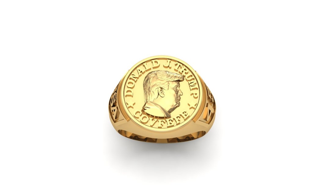 Trump Ring USA 45th President-maga-ring-size 19mm-.76"-choice of Solid ...