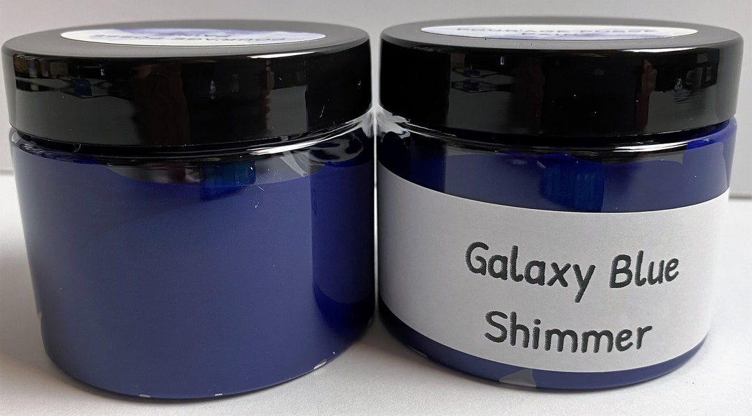 Galaxy Blue Shimmer Pour'age Posse Paint 5 Ounce - Etsy