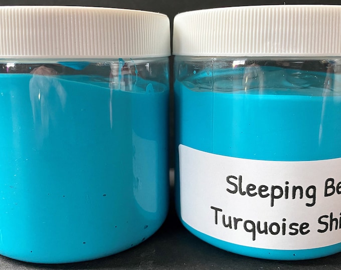Sleeping Beauty Turquoise Shimmer - Pourage Posse Paint 8 Ounce Jar - Etsy