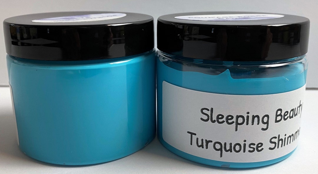 DISCONTINUED Sleeping Beauty Turquoise Shimmer Pour'age Posse Paint 5 ...