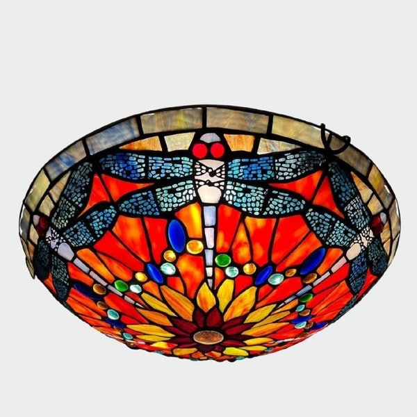 Stained Glass Light Fixture - Etsy