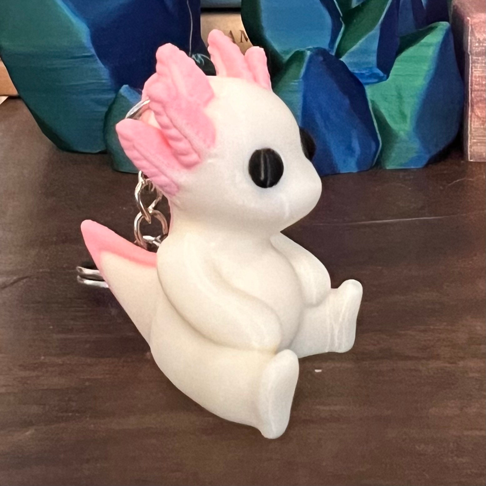 Adorable Baby Axolotl Keychain - Etsy