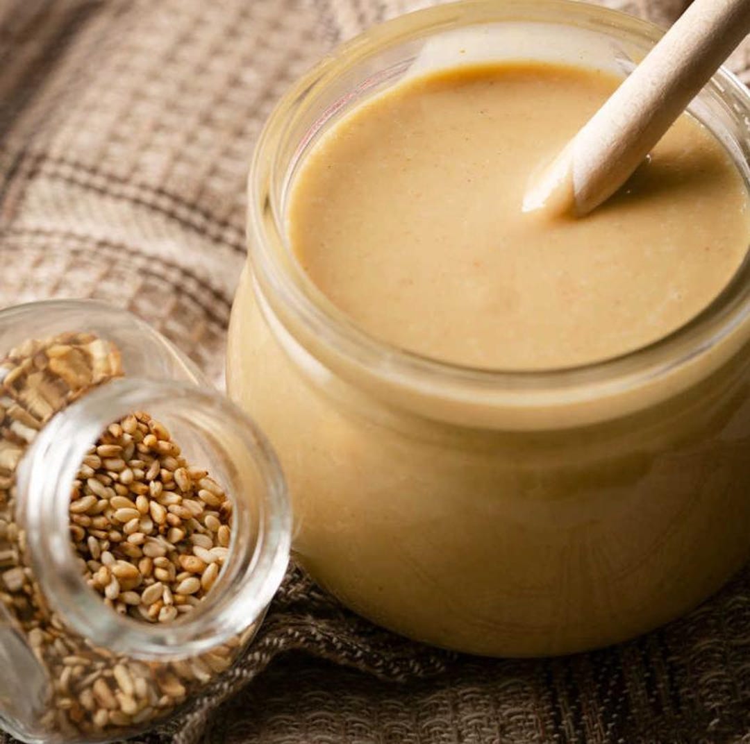Organic Tahini Pure Sesame Seed Paste Premium Golden Sesame No Added ...