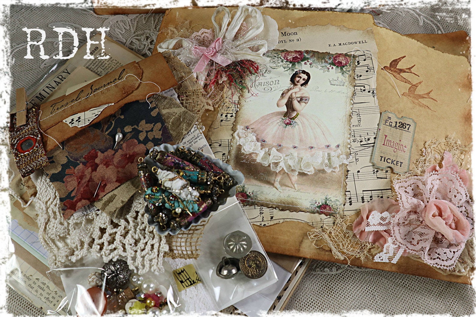 Online Junk Journal Class French Bohemian Travelers Junk - Etsy