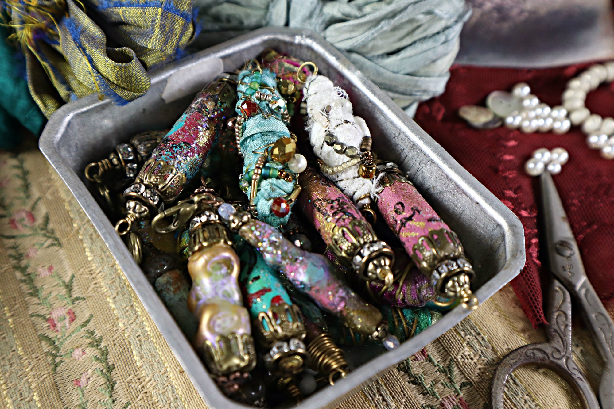 Online Bead Class Bohemian Beads, Please Read Description, Junk Journal ...