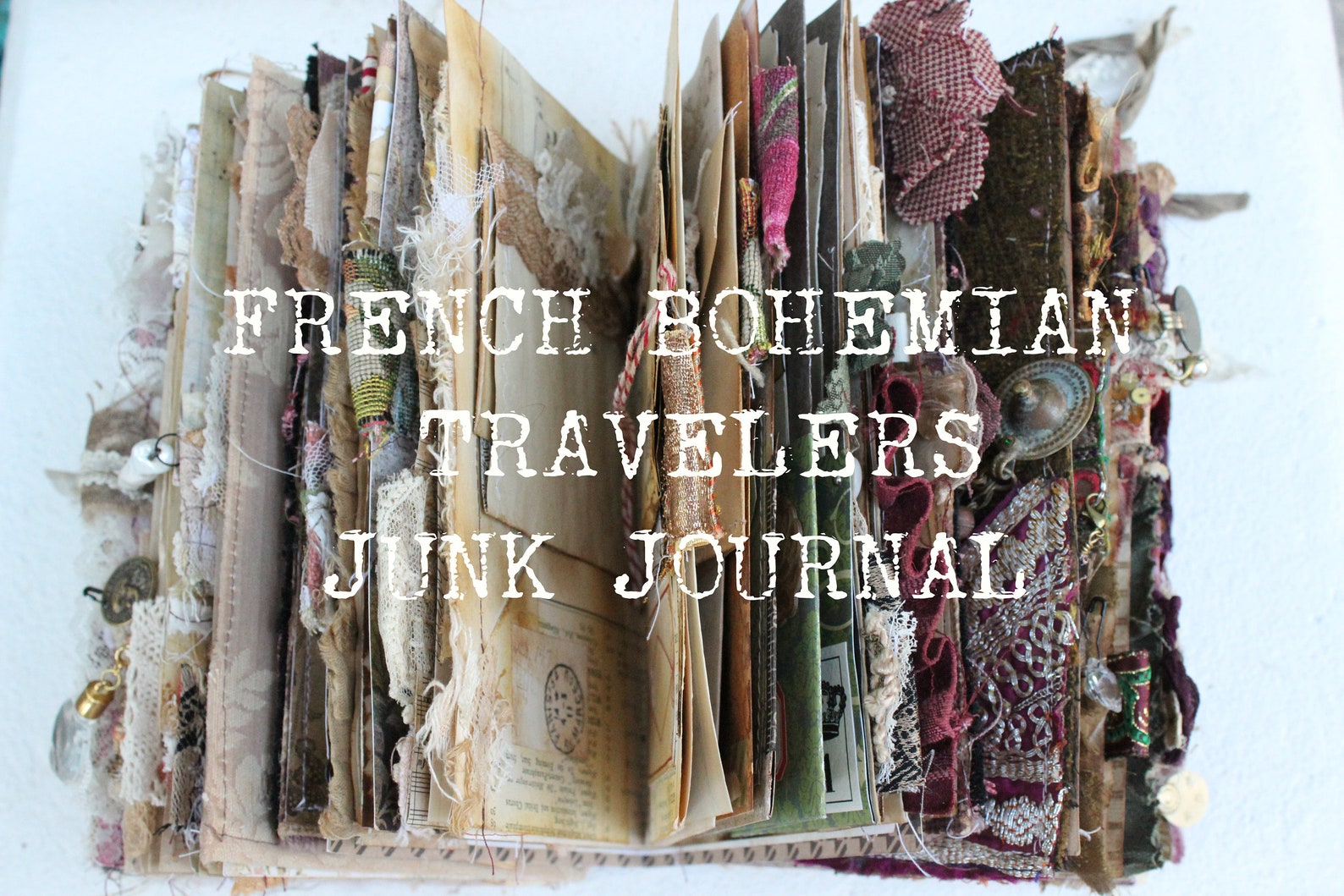 Online Junk Journal Class French Bohemian Travelers Junk - Etsy