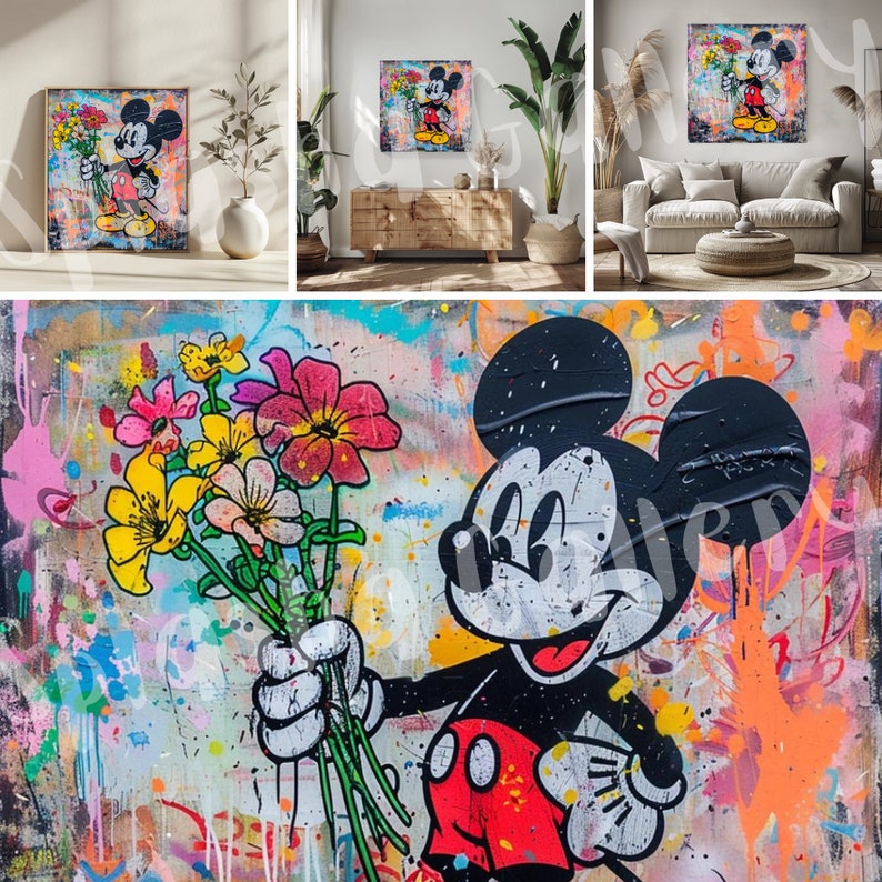 Mickey Mouse (3 Piece) Digital Wall Art, Bundle, Instant Download ...
