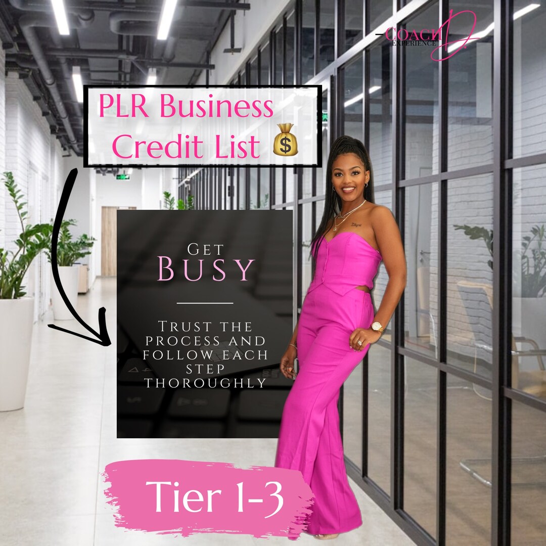 3 Tier Business Credit List, PLR, Done for You, Ebook, White Label ...