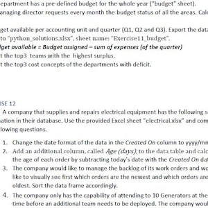 Excel Exercises Solved With Python - Etsy UK