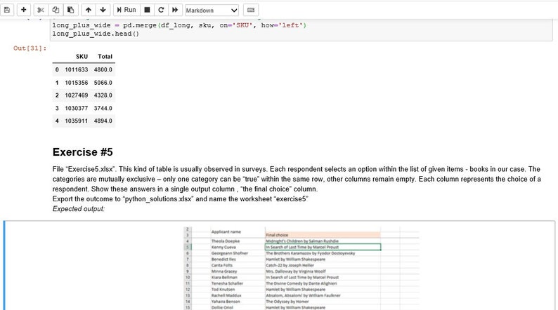 Excel Exercises Solved With Python - Etsy Excel Exercises Solved With Python - Etsy