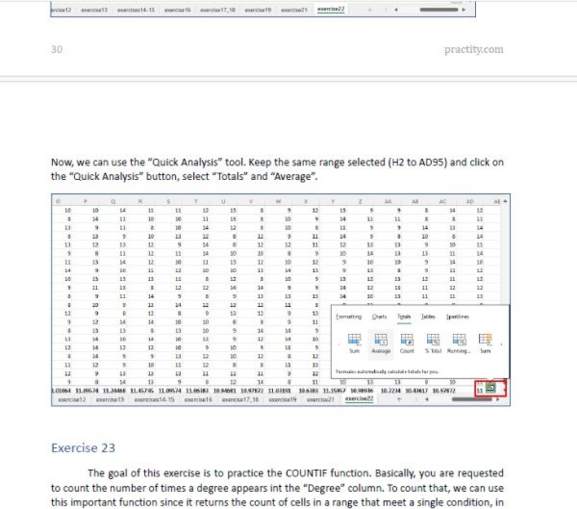 50 Excel Exercises for Absolute Beginners - Etsy