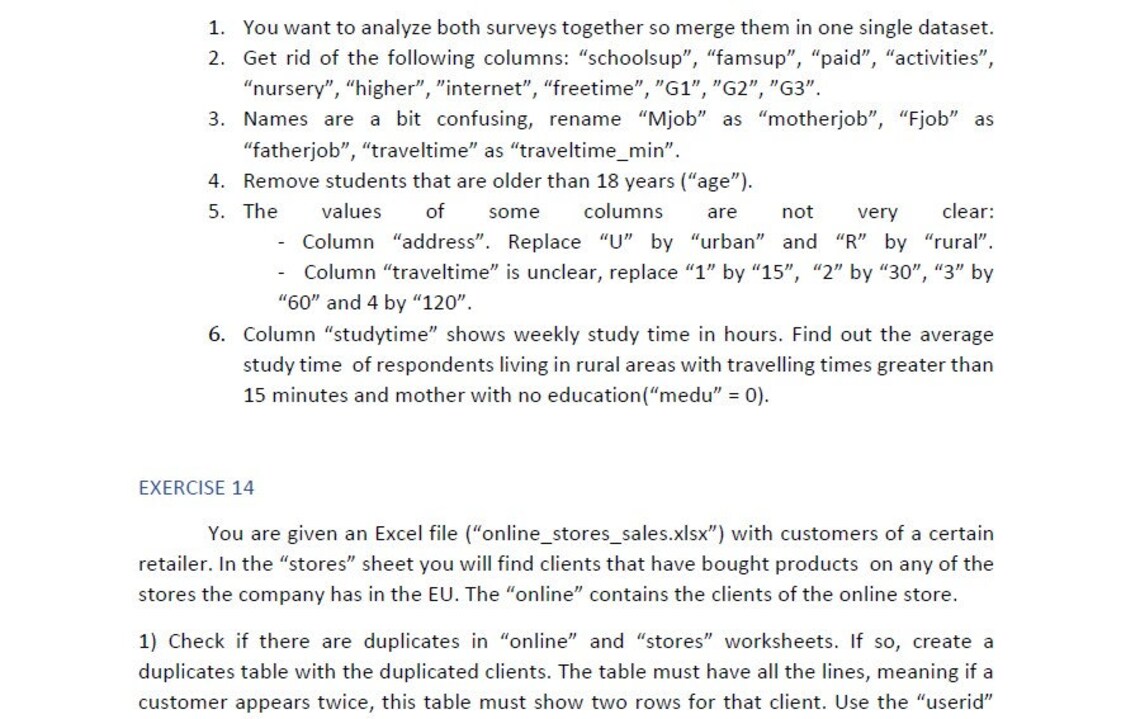 Excel Exercises Solved With Python - Etsy UK