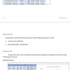 50 Excel Exercises for Absolute Beginners - Etsy