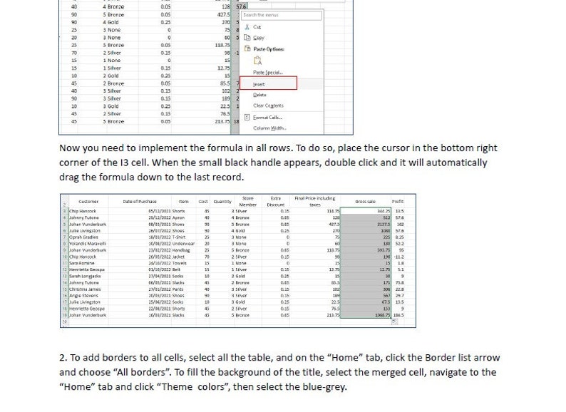 50 Excel Exercises for Absolute Beginners - Etsy