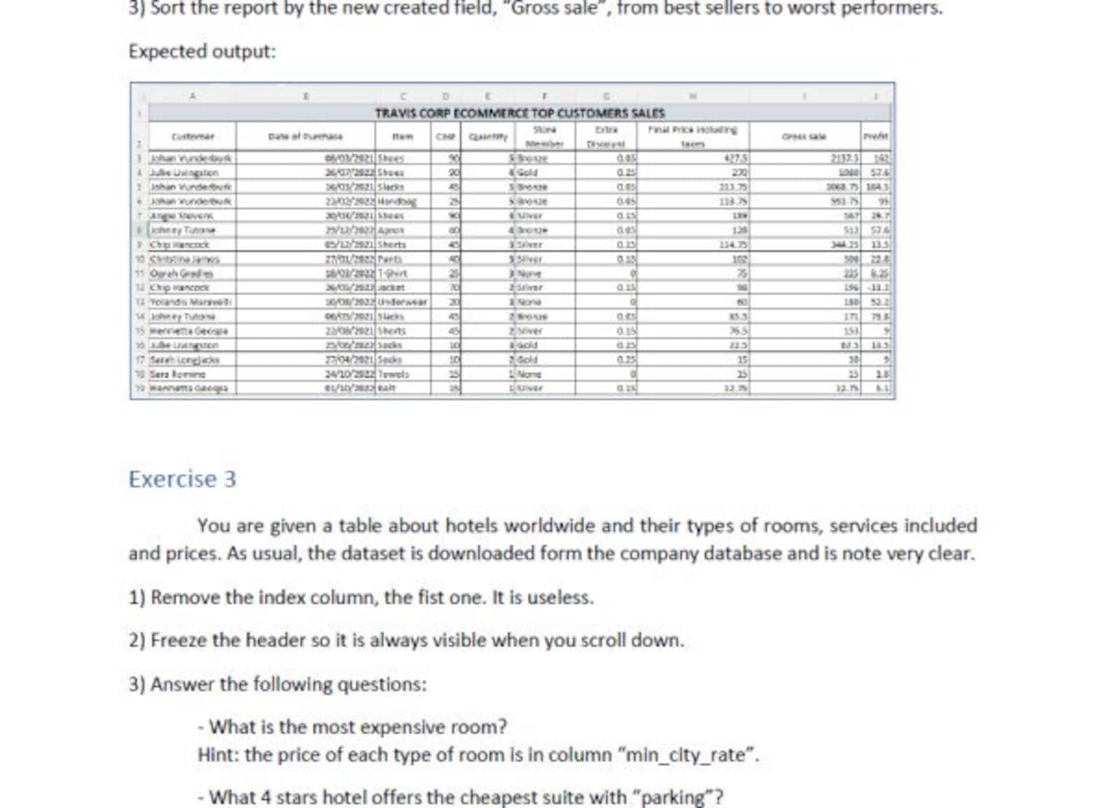 50 Excel Exercises for Absolute Beginners - Etsy