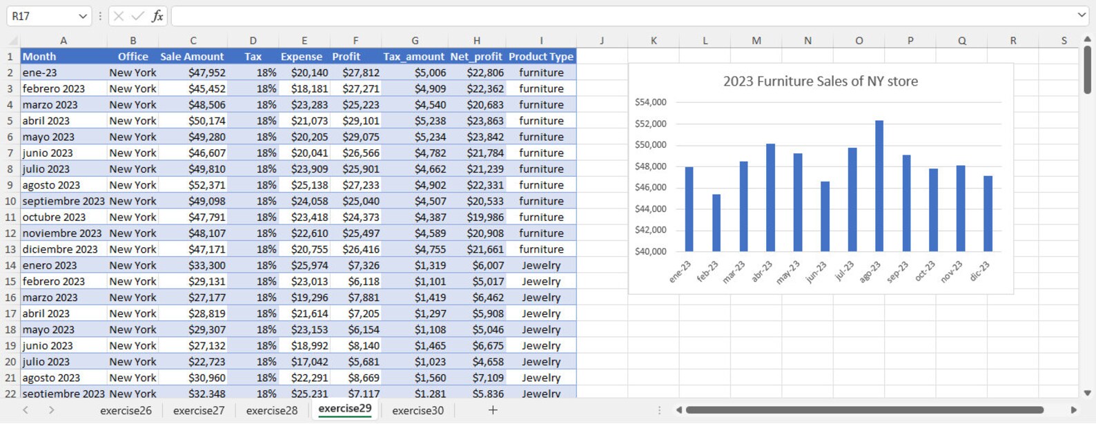50 Excel Exercises for Absolute Beginners - Etsy