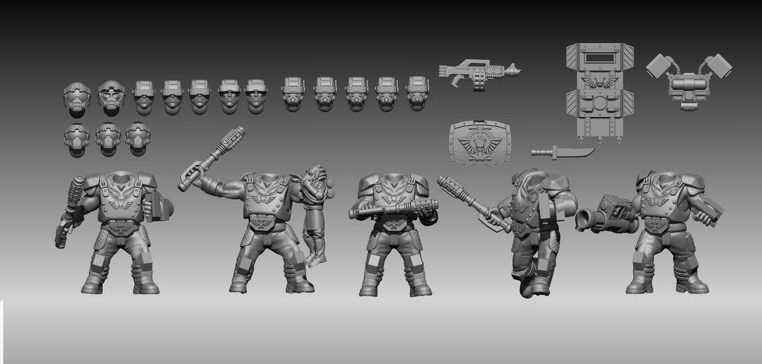 Elysium Drop Troops: Ogres Bulls - Sci Fi Models for Tabletop Wargaming ...