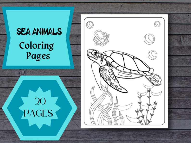 Under the Sea Coloring Pages, Sea Life Coloring, Ocean Coloring Pages ...