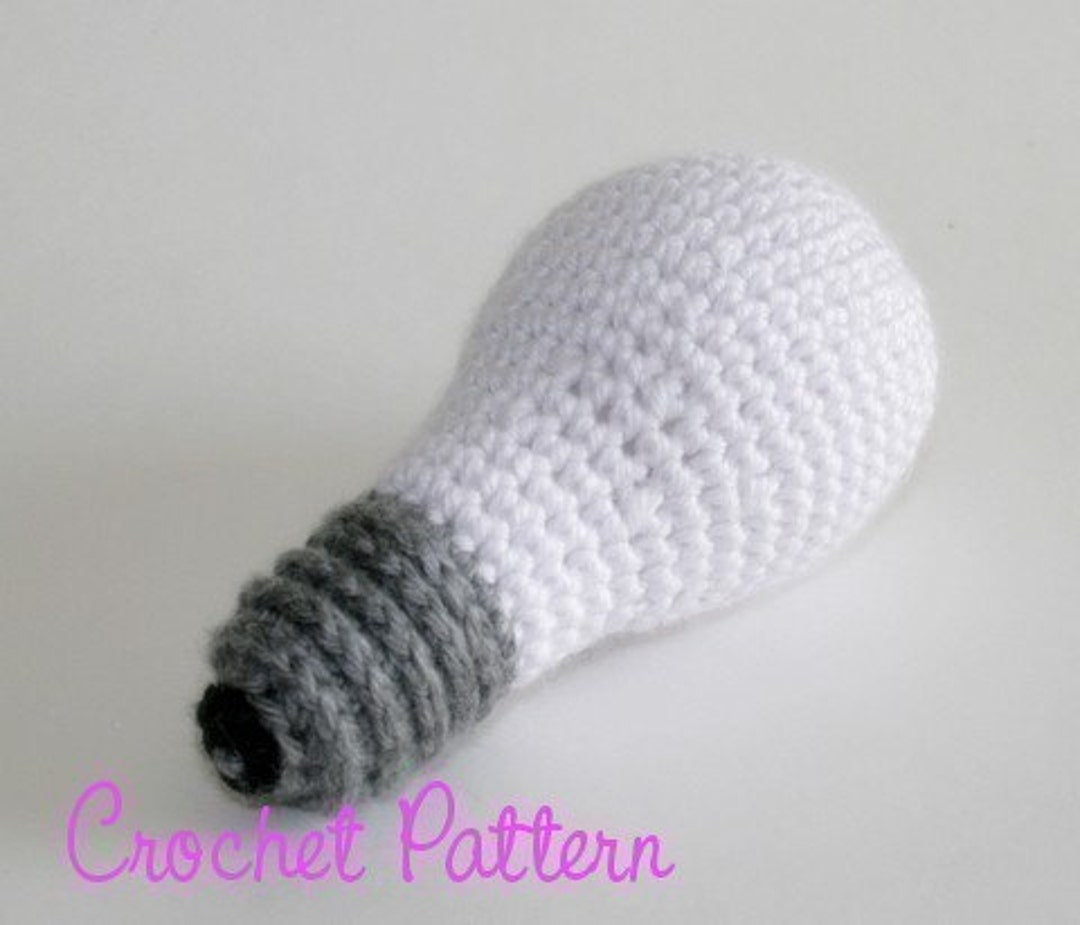 Crochet Pattern, Incandescent Lightbulb Crochet Pattern, Science ...