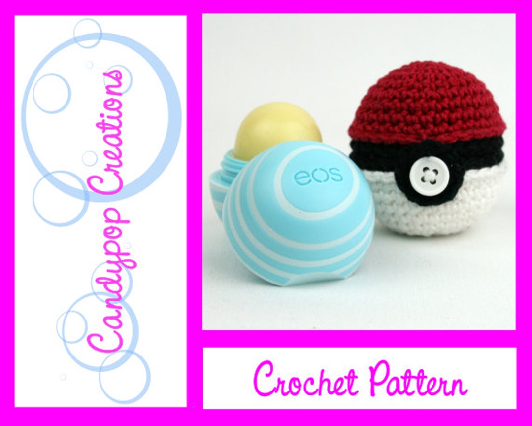 Pokemon Crochet Pattern, Chapstick Keychain Crochet Pattern, Chapstick ...