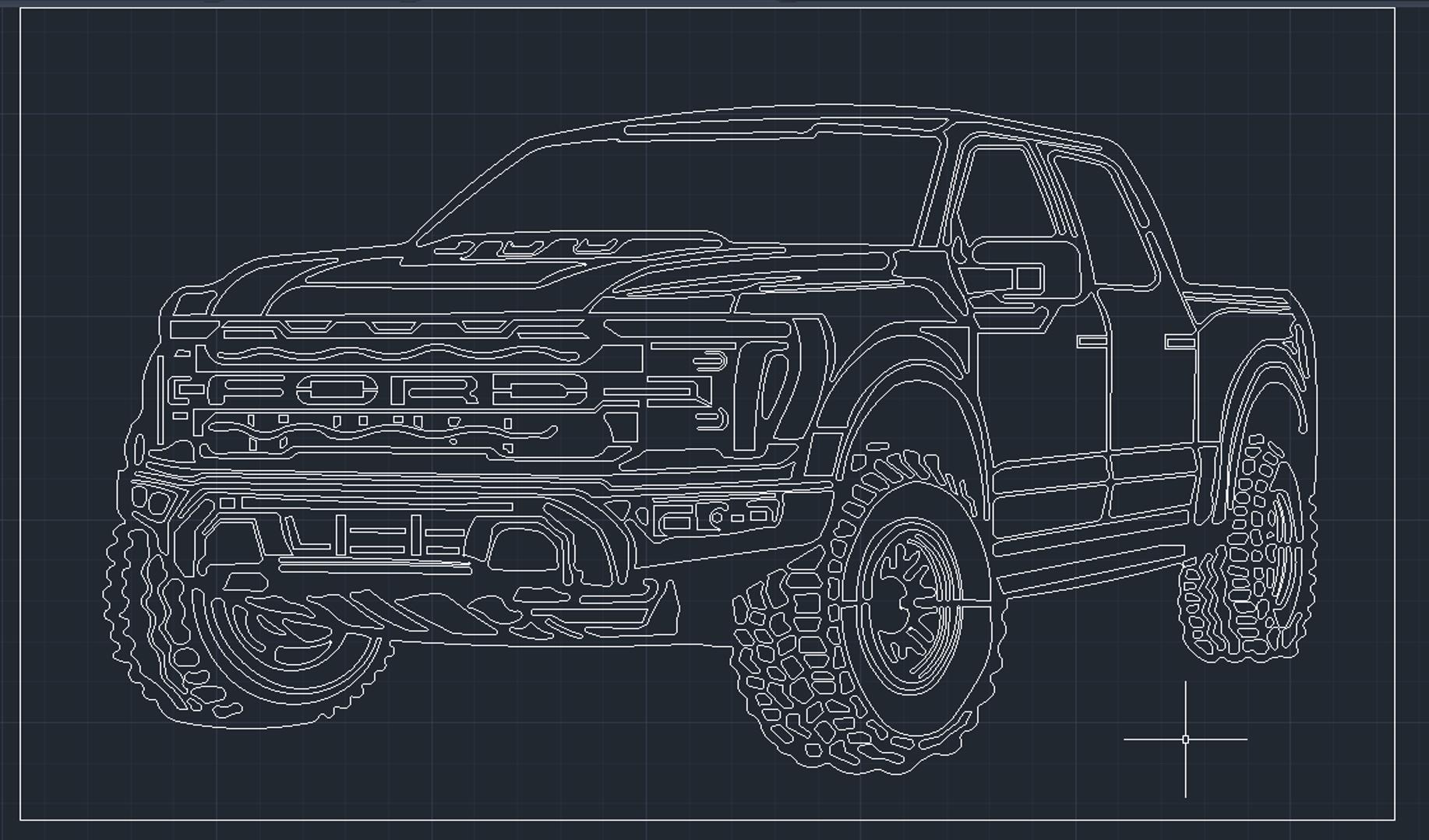 FORD Ranger Dxf for Laser Cutting - Etsy