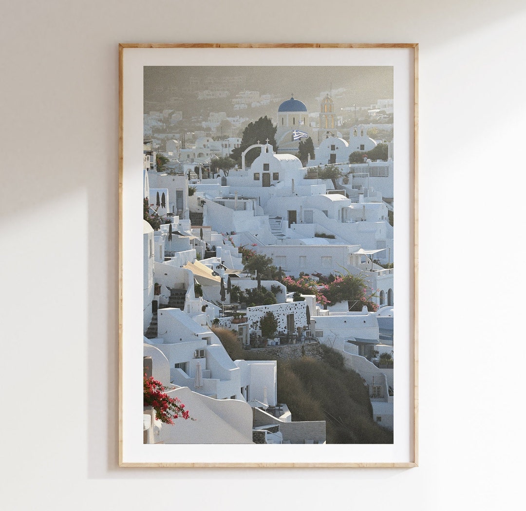 Santorini Greece Wall Art, Greece Wall Art Oia View Greek Islands ...