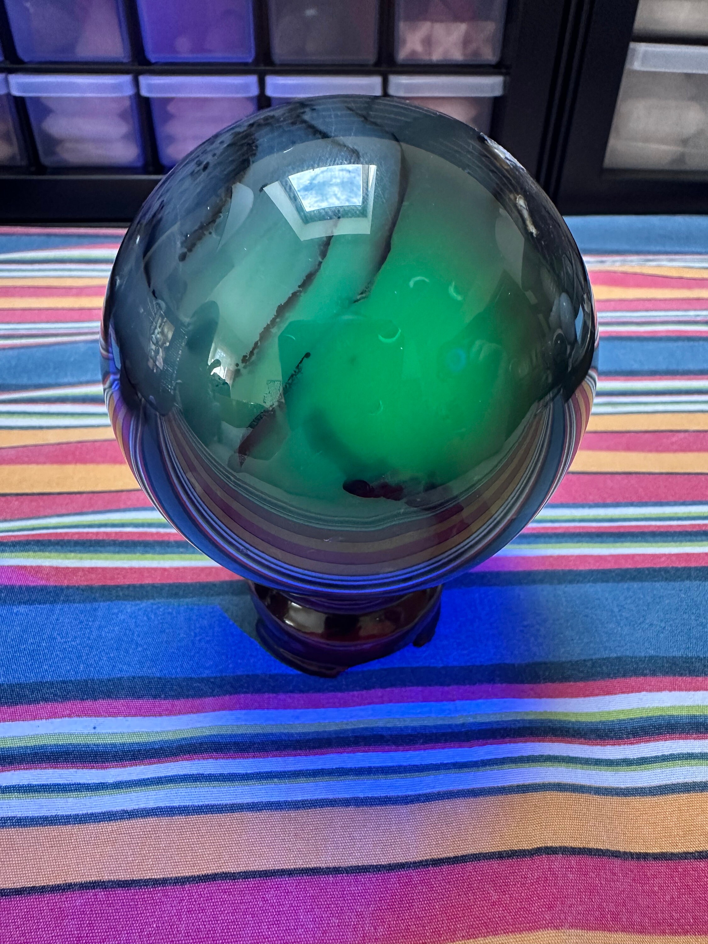 Ultra UV Reactive Volcano Agate Sphere - Etsy