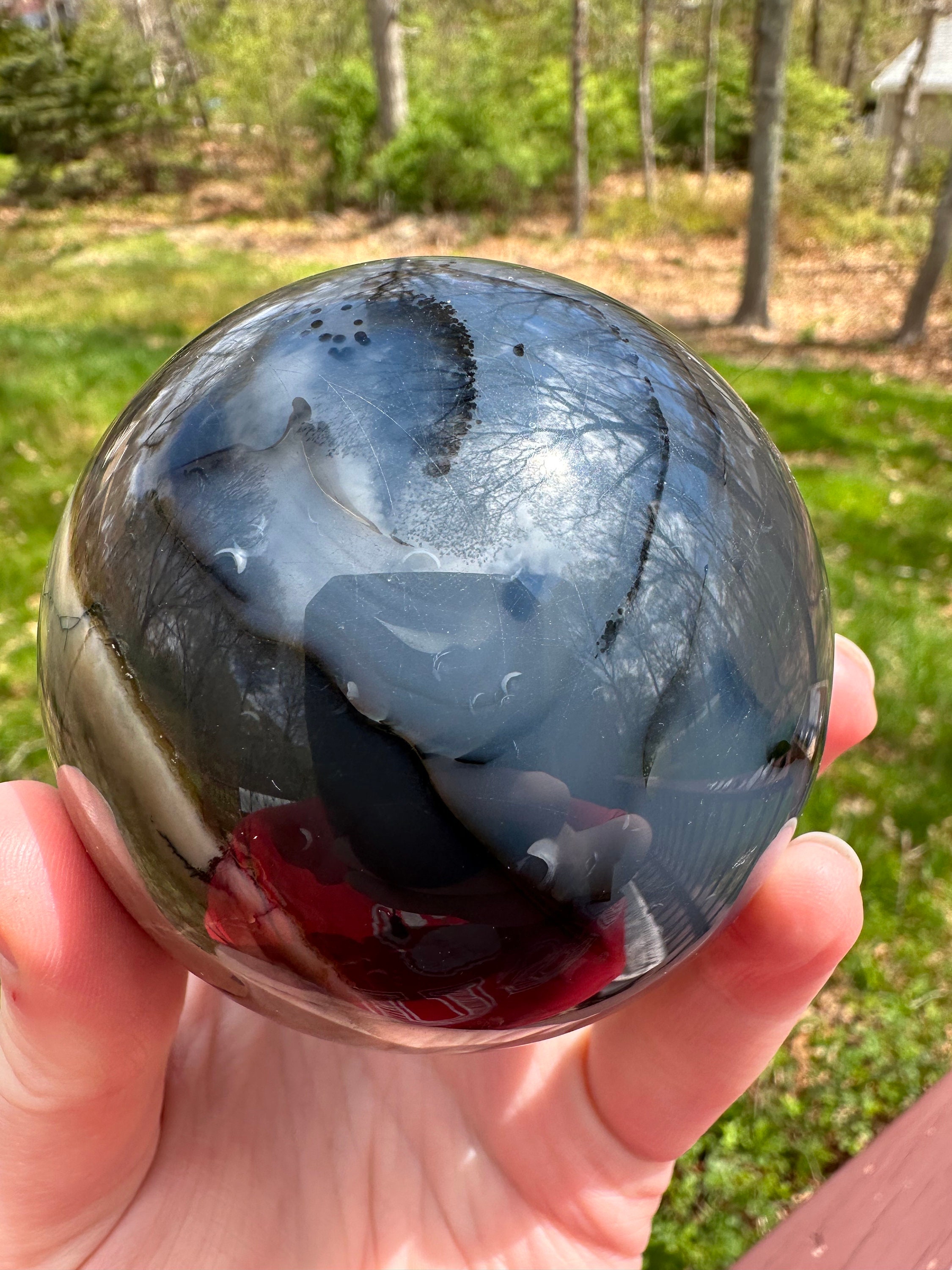 Ultra UV Reactive Volcano Agate Sphere - Etsy