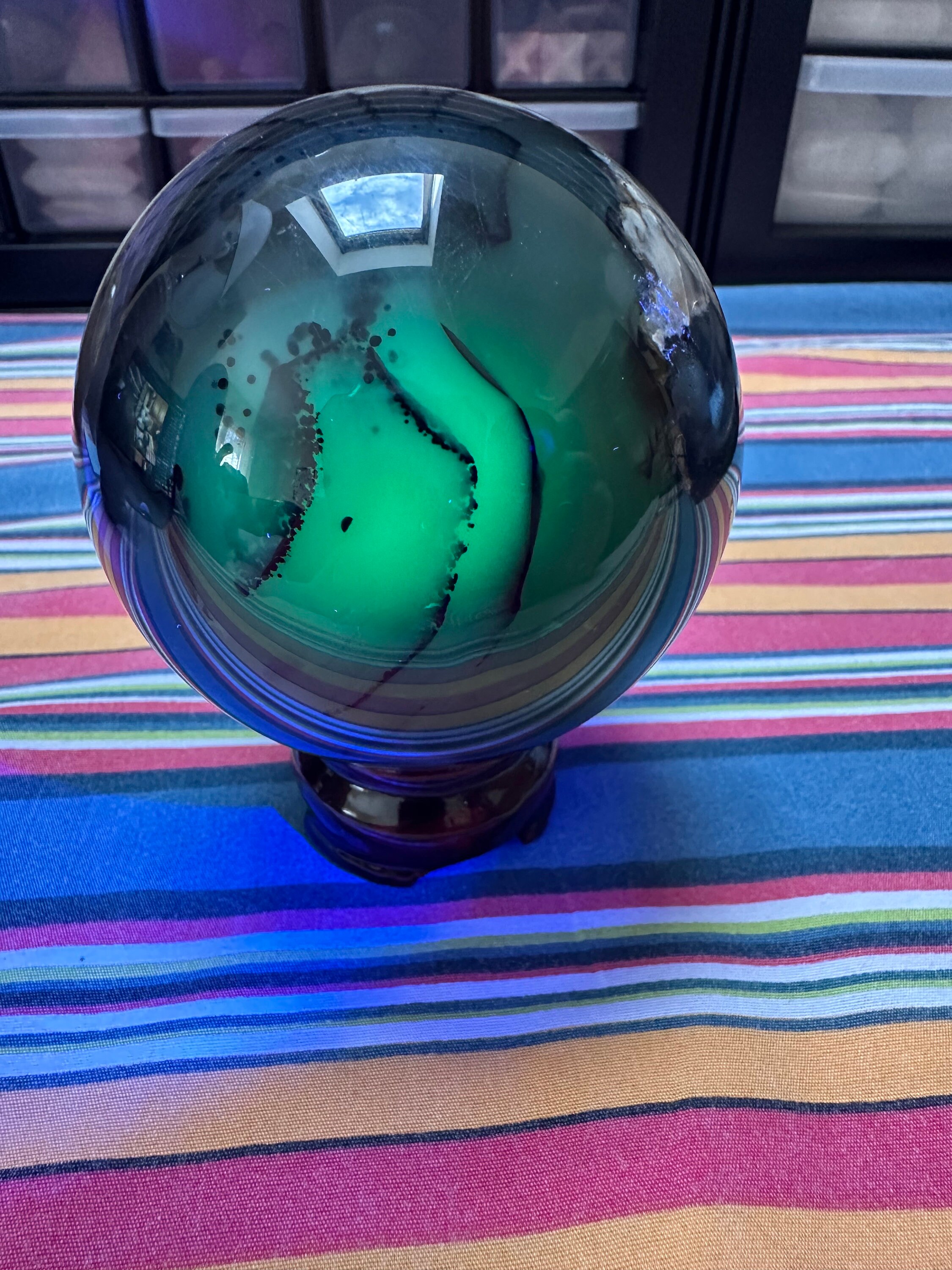 Ultra UV Reactive Volcano Agate Sphere - Etsy