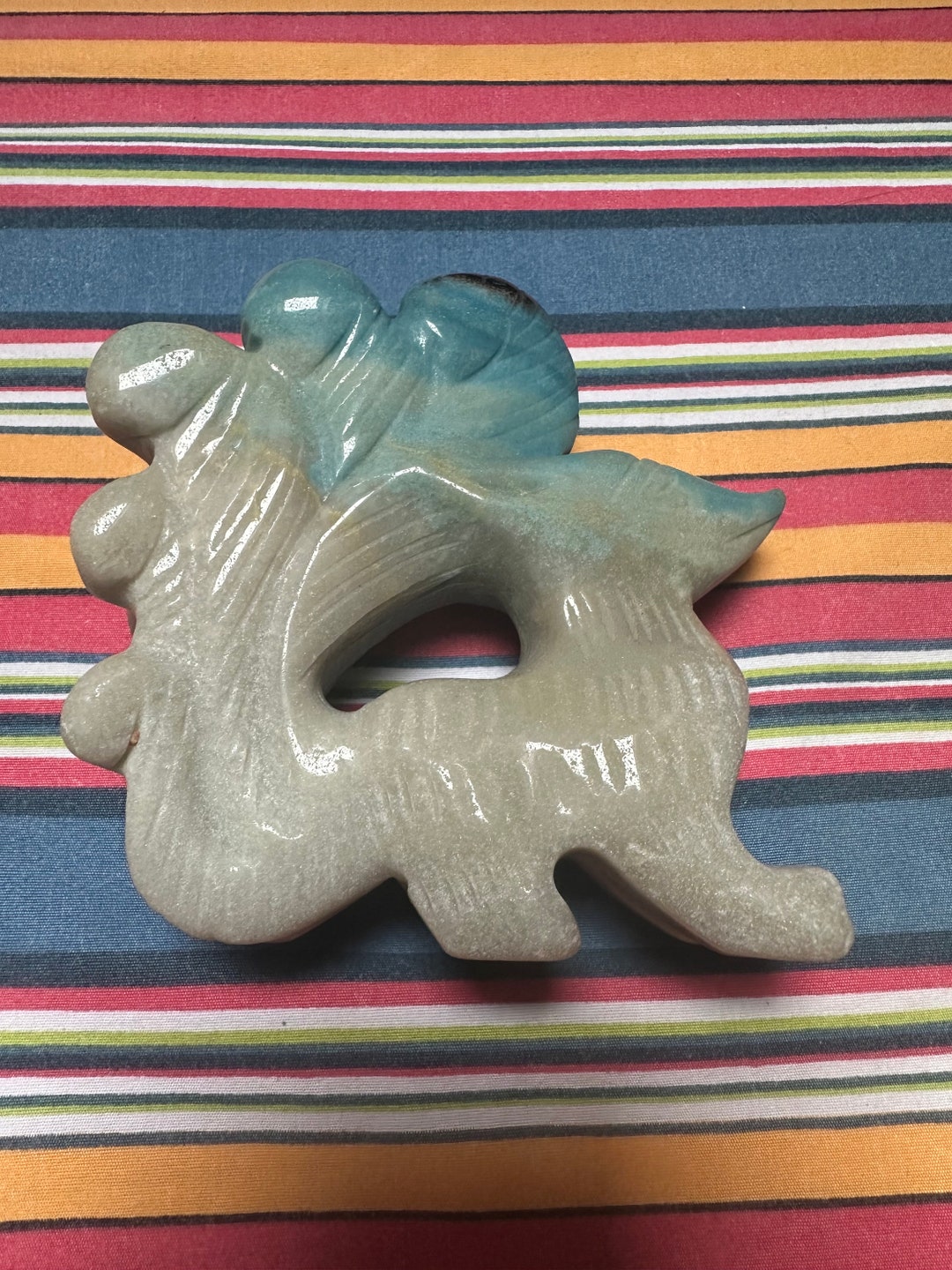 Gorgeous Handmade Trollite Kitsune Fox Carving! - Etsy