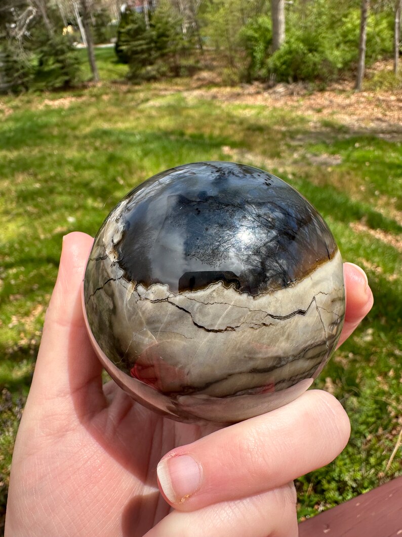 Ultra UV Reactive Volcano Agate Sphere - Etsy