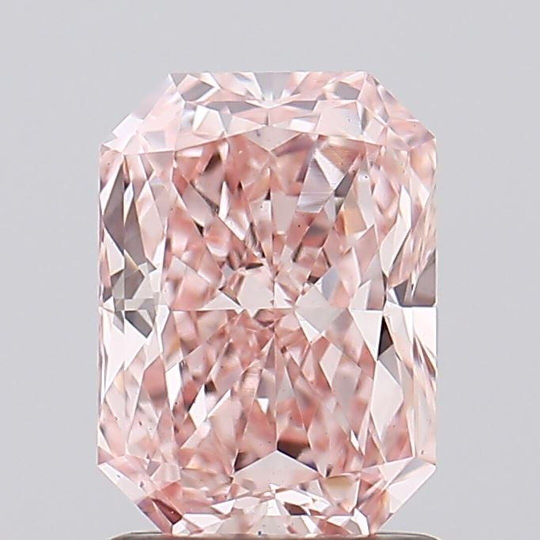 1.26ct Radiant Cut IGI Certified Lab-grown Diamond | Fancy Intense Pink ...