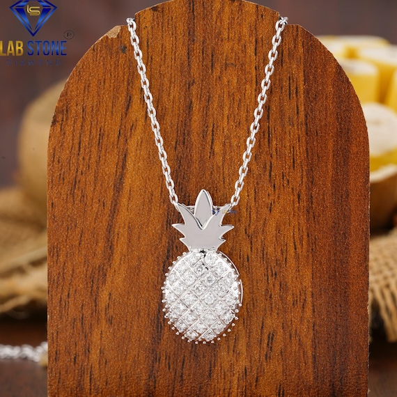 Diamond pineapple necklace store