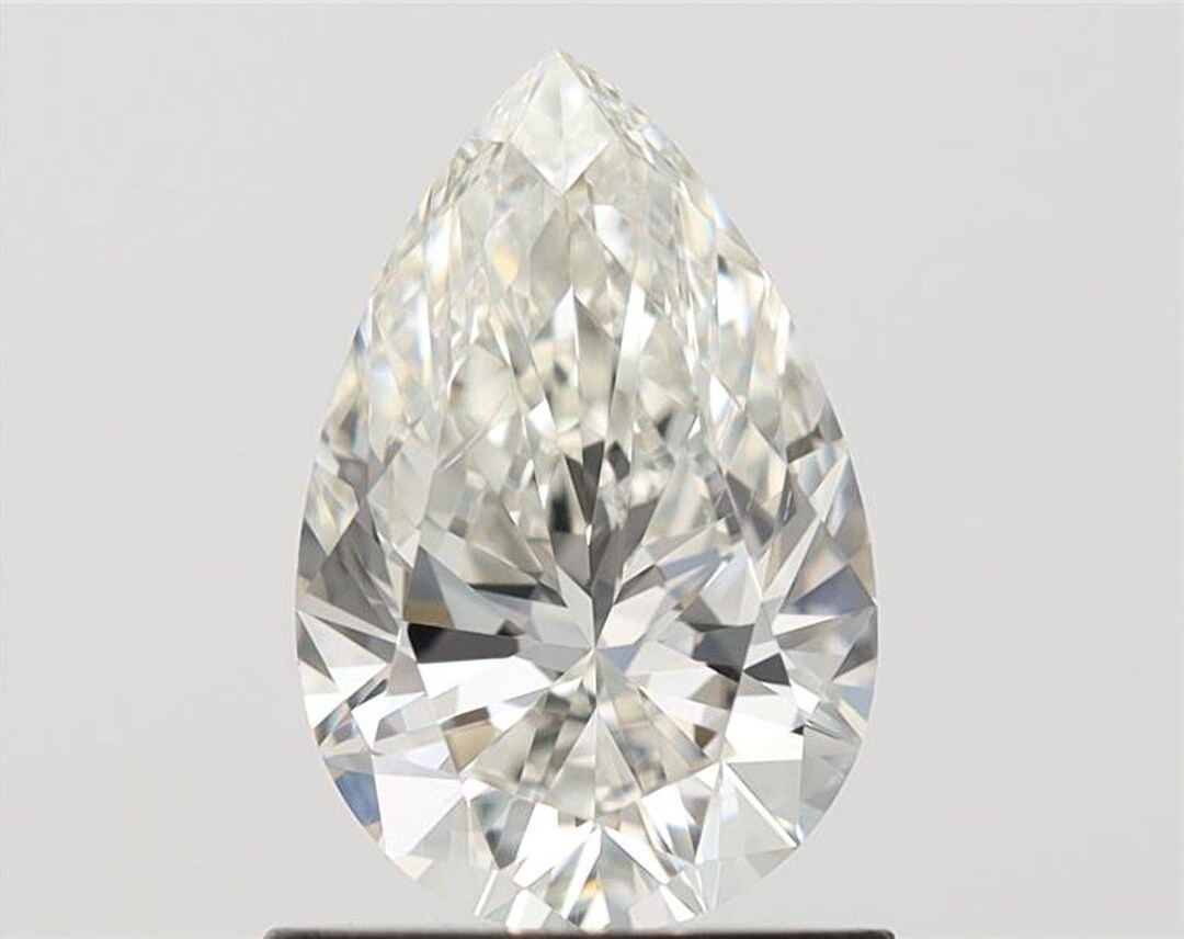 0.91ct Pear Brilliant Cut IGI Certified Lab-grown Diamond | H Color SI1 ...