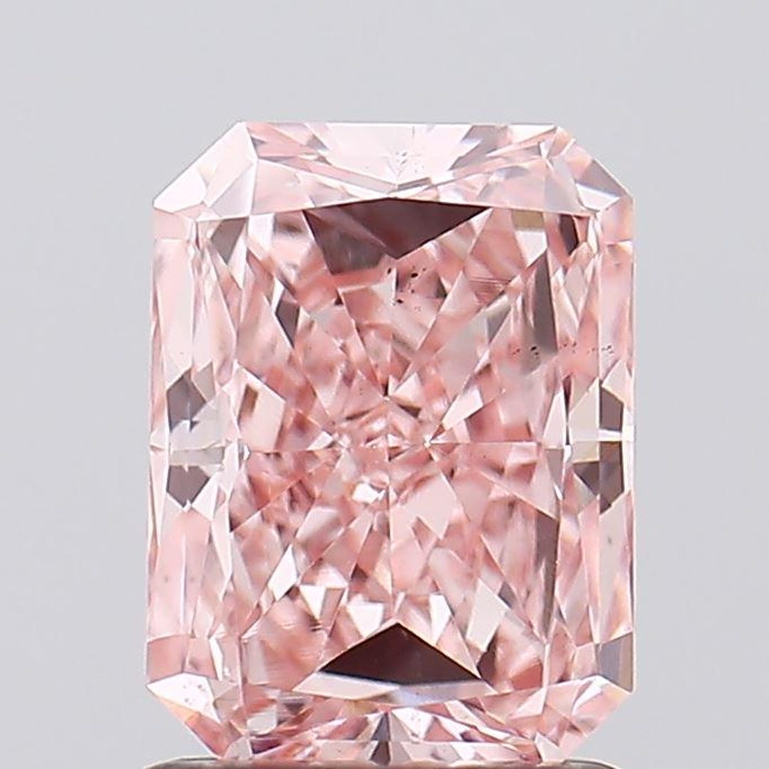 1.28ct Radiant Cut IGI Certified Lab-grown Diamond | Fancy Vivid Pink ...