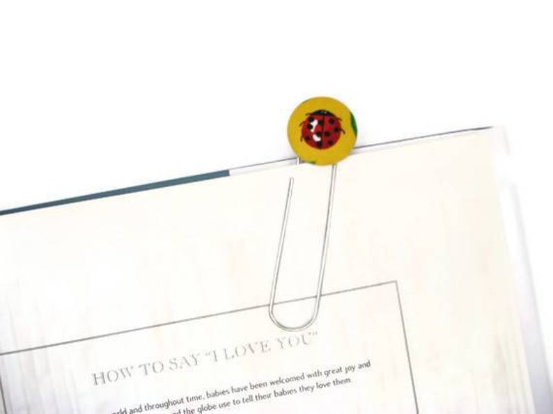 Set of 2 Jumbo Paperclips in Hot Pink and White - Etsy