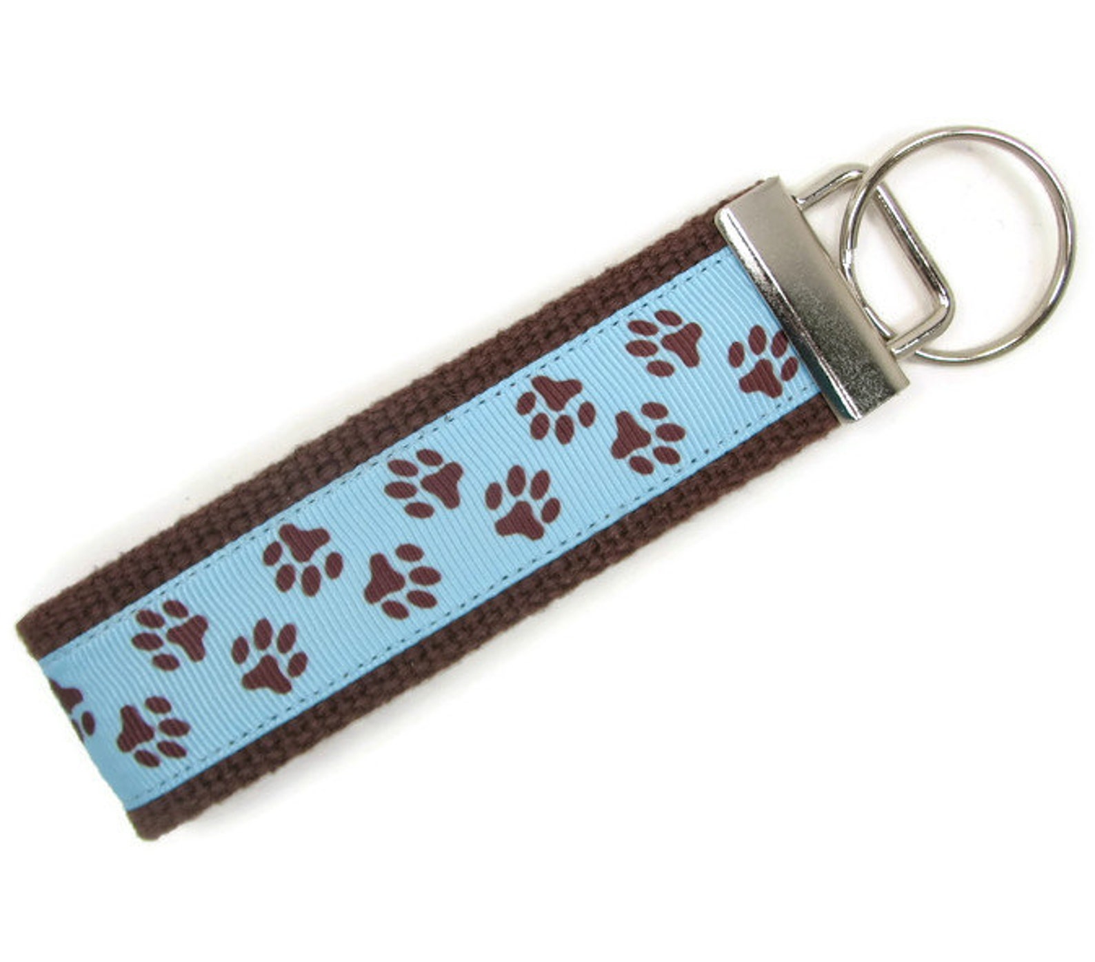 Zig Zag Paw Print Key Fob - Etsy
