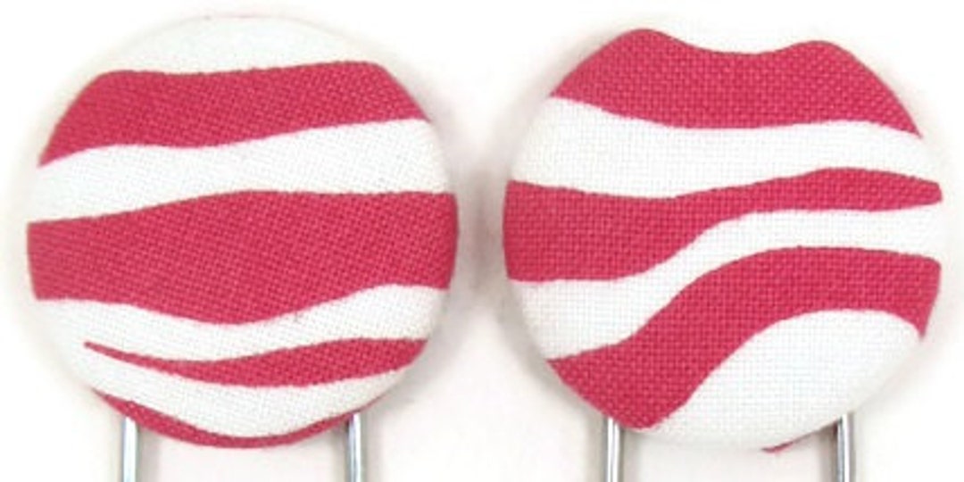 Set of 2 Jumbo Paperclips in Hot Pink and White - Etsy