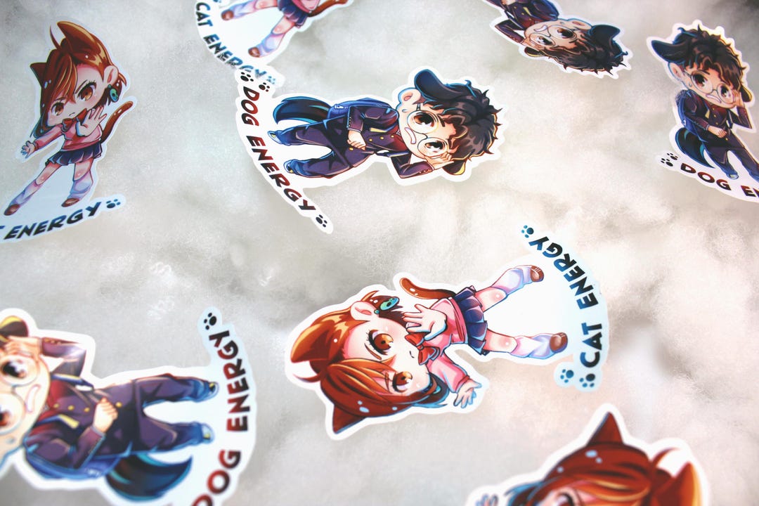 Dandadan Okarun and Ayase Dog/cat Energy Stickers - Etsy