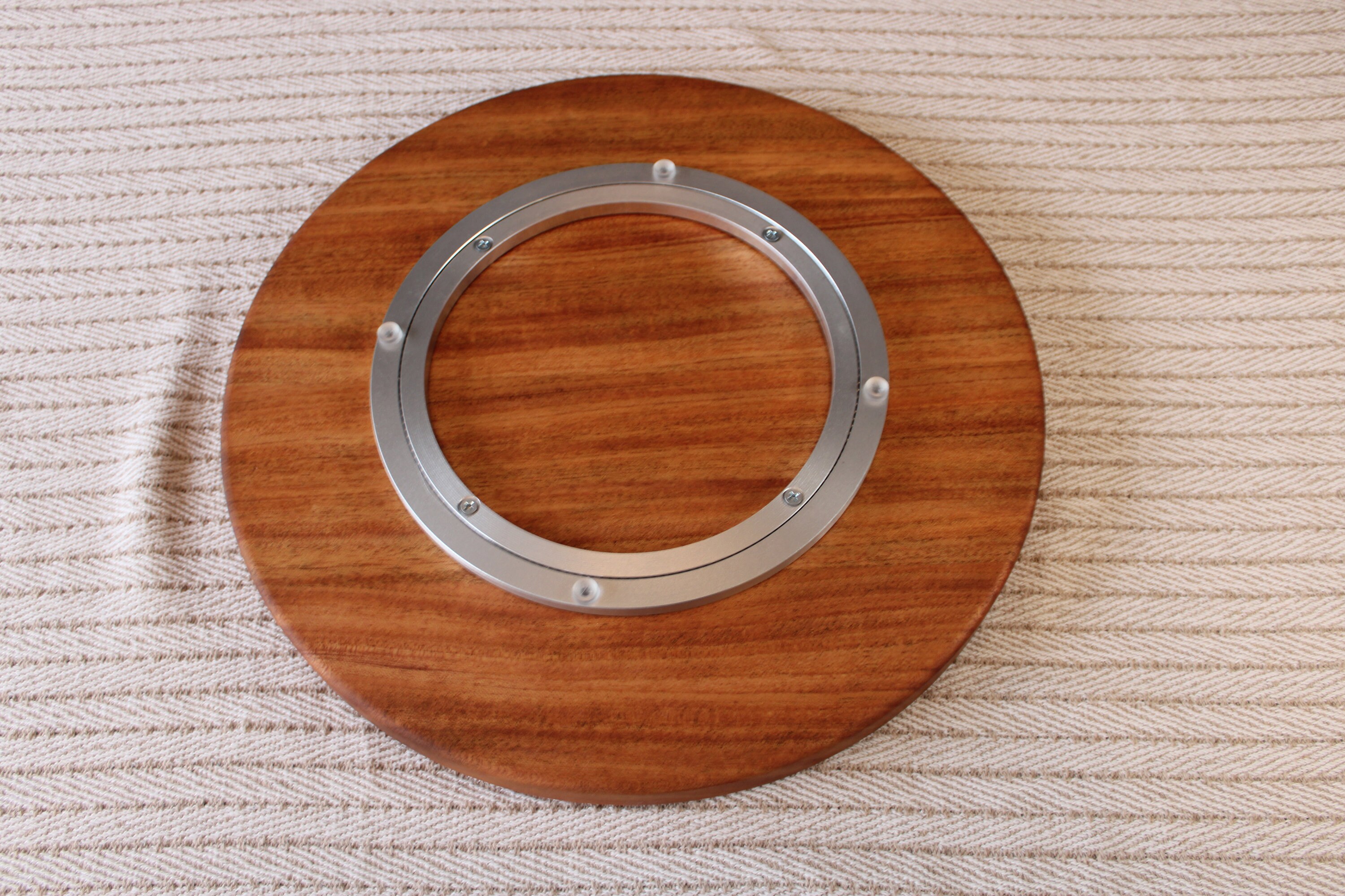 Mahogany Lazy Susan- Custom Engraved- 16, 20, 24 Inch Diameter- Round ...