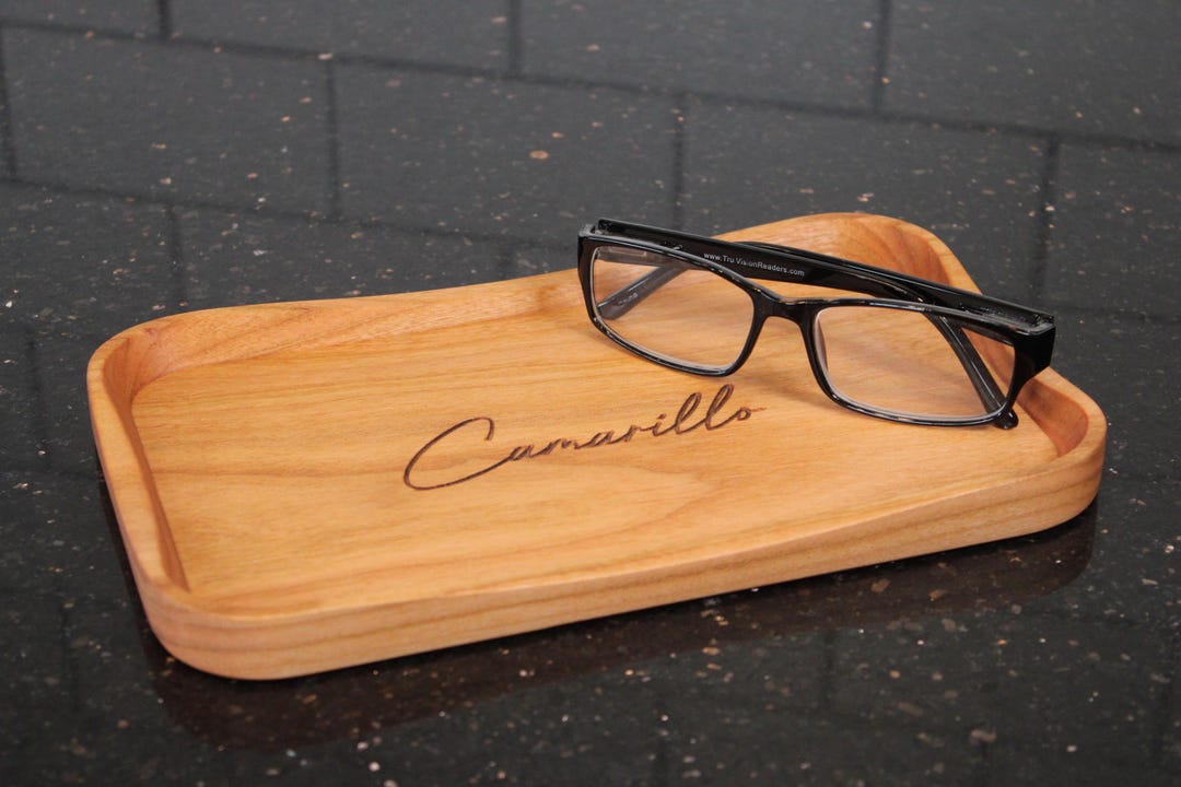 Tray Catchall Tray Cherry Wood Tray Customized Tray Shaped Cherry Tray ...
