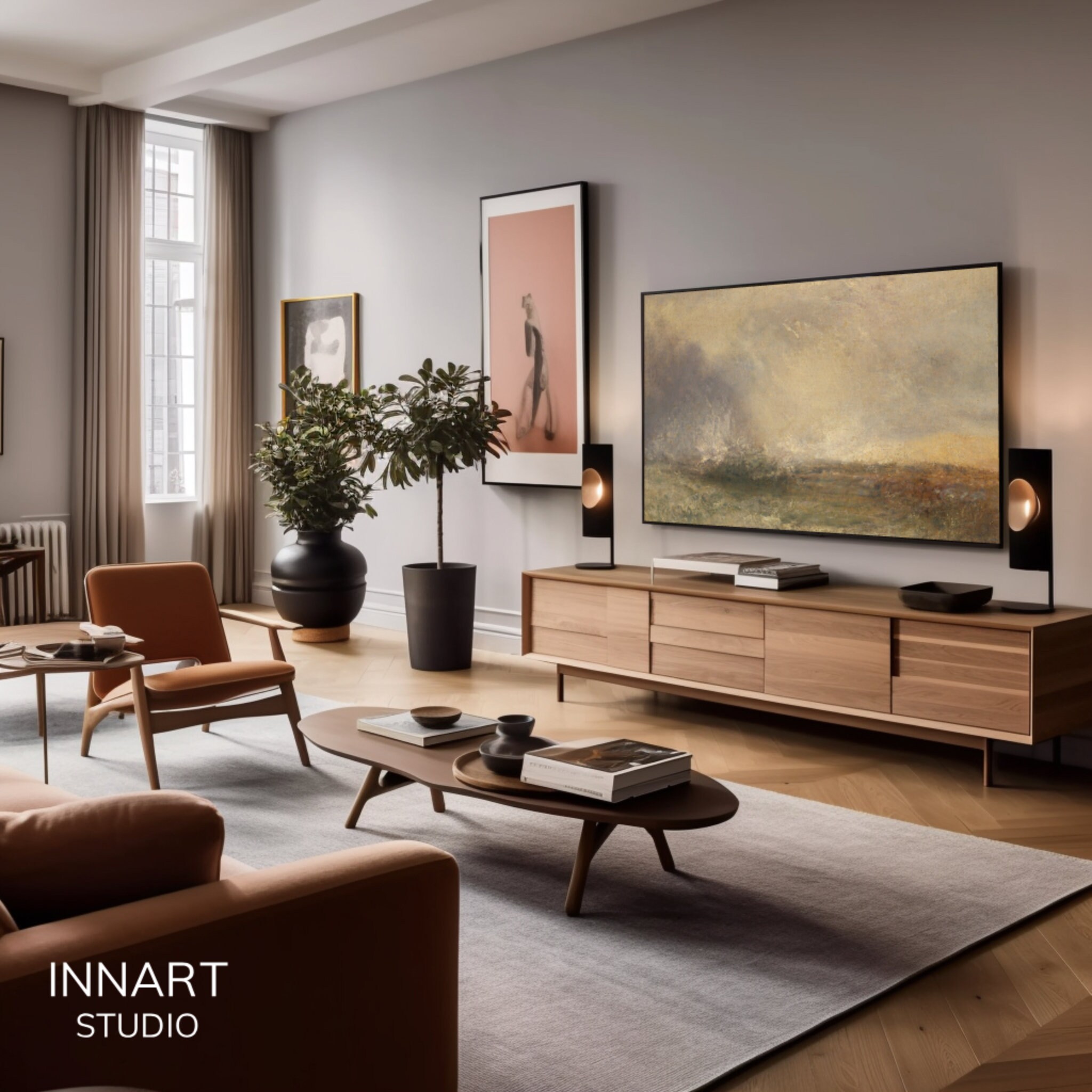 Samsung Frame TV Art, Vintage Frame TV Art, Abstract Frame TV Art ...