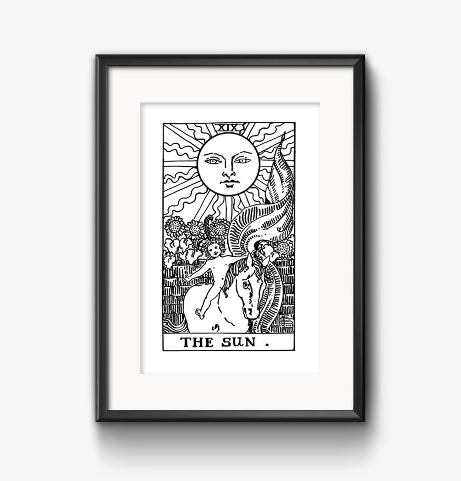 DIGITAL Tarot PRINT the Sun Tarot Card Instant Download - Etsy