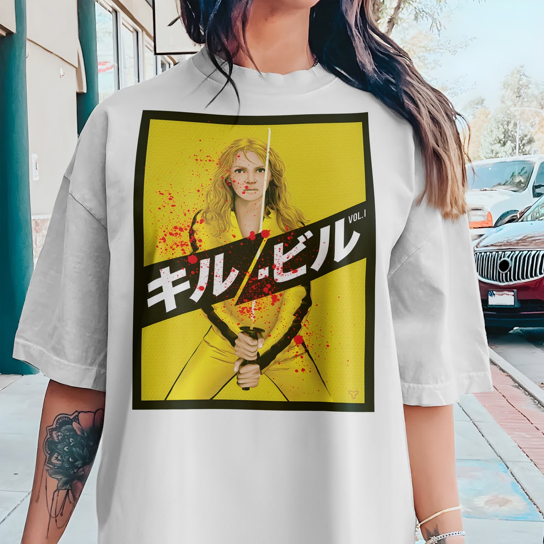 Kill Bill V44 Movie Poster T-shirt Unisex All Sizes S-5XL Vintage Print ...