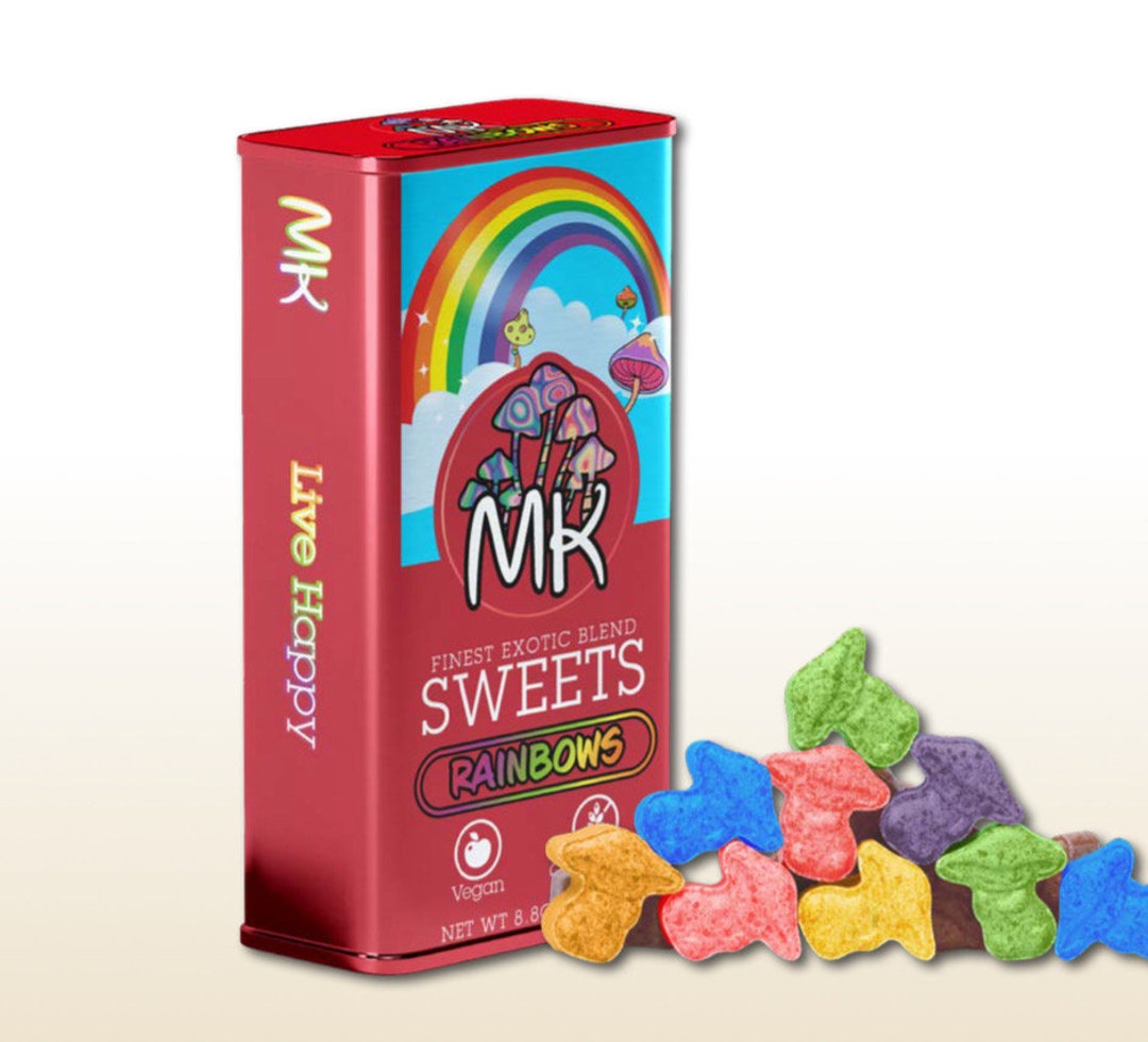 Rainbow Blue Lotus Lions Mane Hard Candy Mints - Etsy