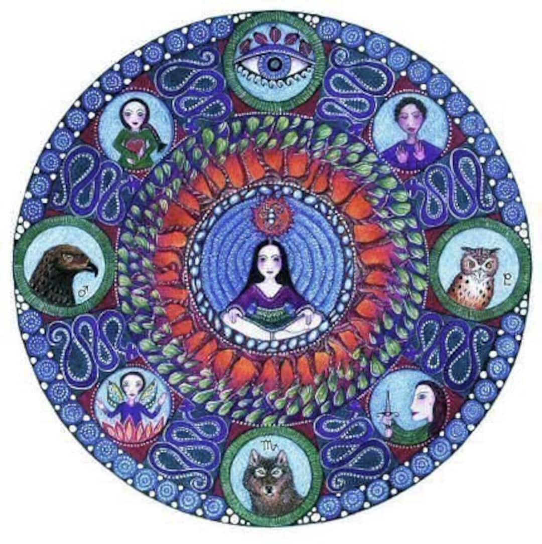 Scorpio Astrology Mandala Art Print Astrology Art Zodiac Print November ...