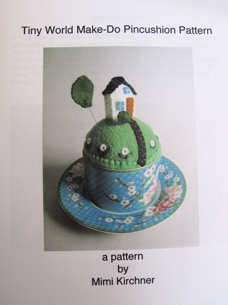 Pin Cushion Pattern Pdf Tiny World Version 2 - Etsy Australia