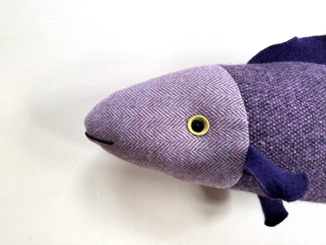 Purple Wool Fish Pillow Doll Cabin Ocean Decor - Etsy
