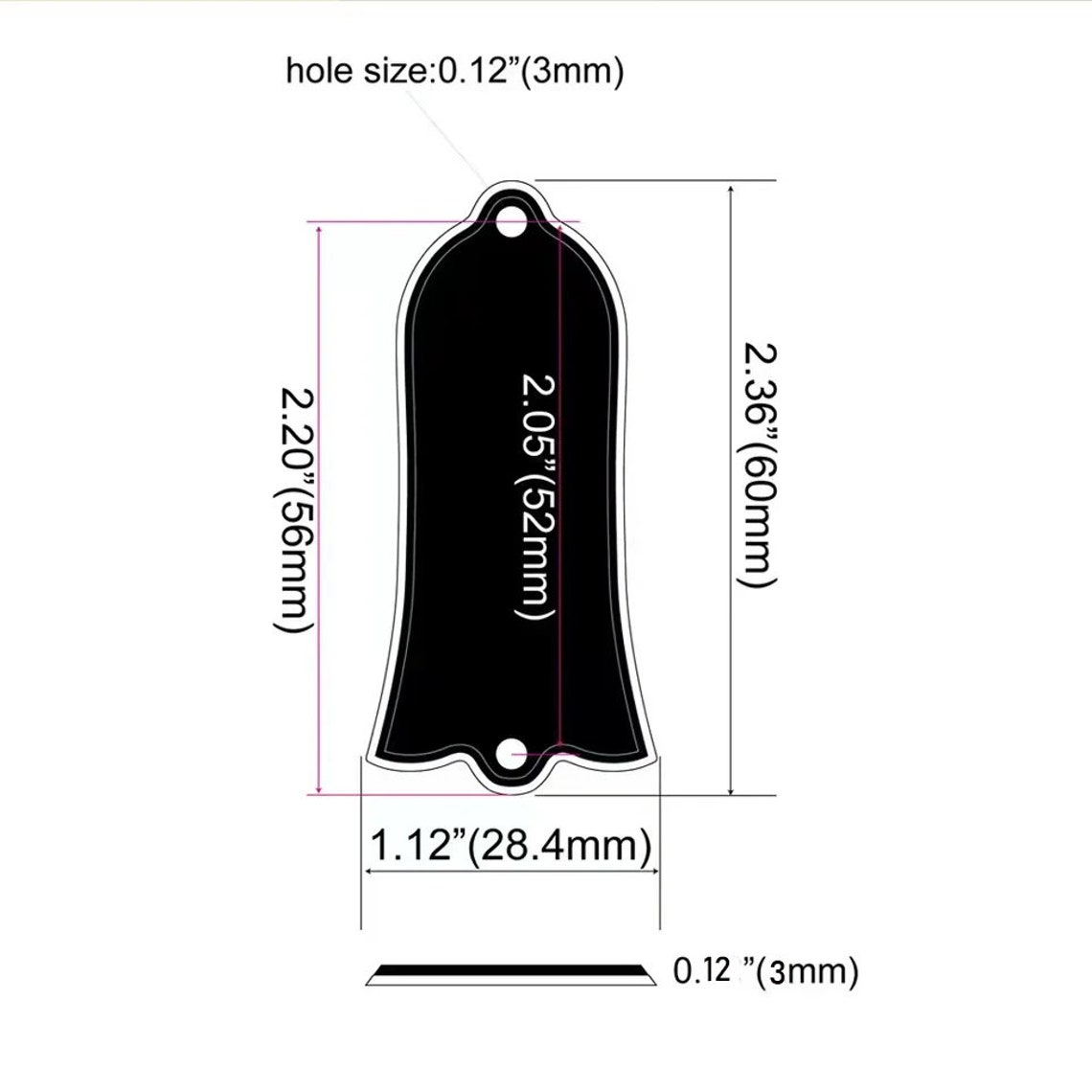Left Hand S-G Truss Rod Cover for Gibson SG Model Guitars Left Hand ...
