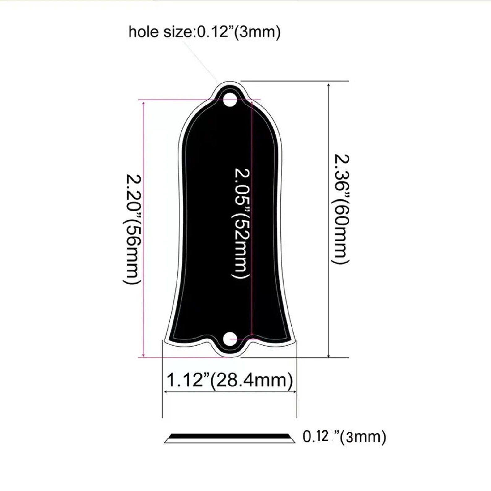 Left Hand S-G Truss Rod Cover for Gibson SG Model Guitars Left Hand ...